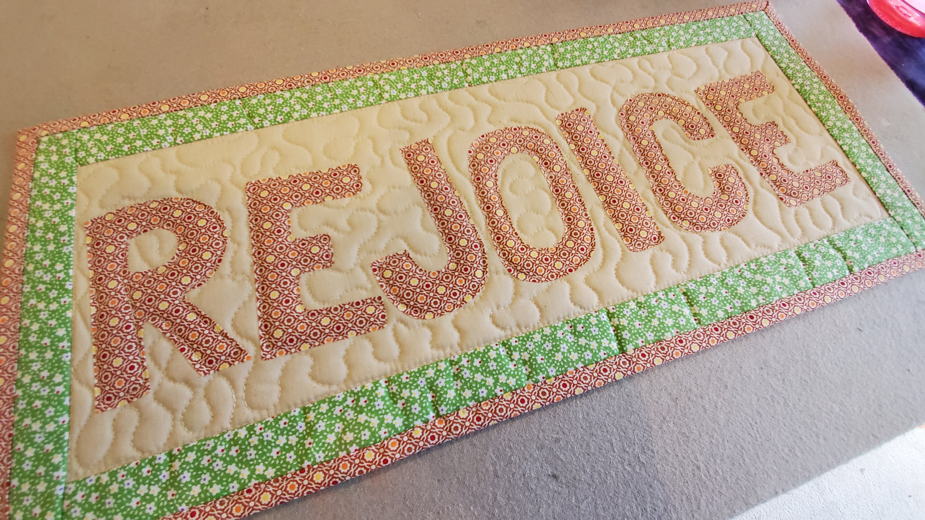 Easy REJOICE Applique Mugrug Pattern Instant PDF Pattern | Etsy