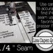 Quilter's Seam Guides 3 Most Common Used Seam Allowances - Etsy