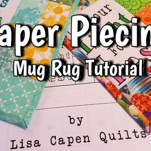 It is Well - Paper Piece Mug Rug Pattern With Tracable Image Quilt ...