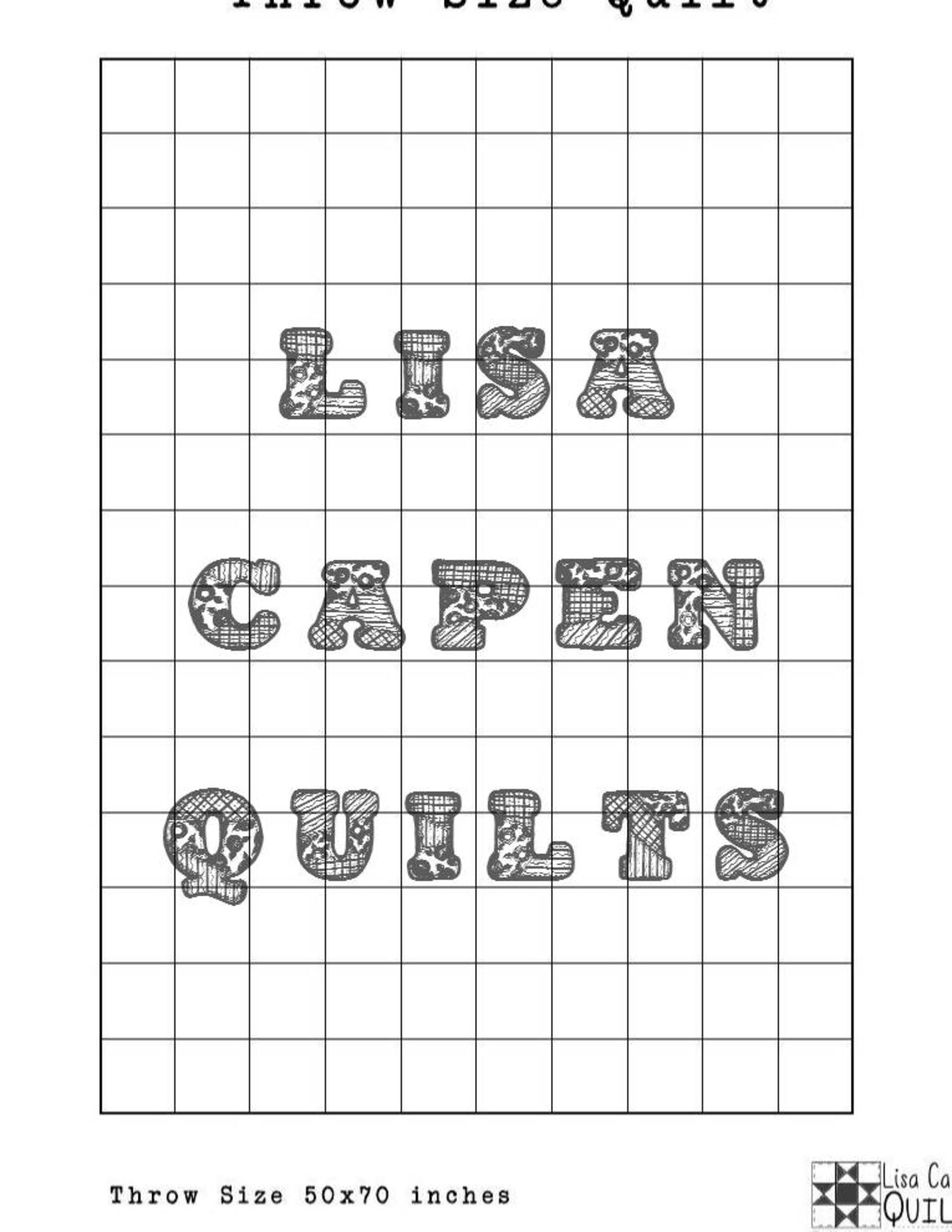 Quilters Graph Paper Instant Printable Download 5 Inch - Etsy