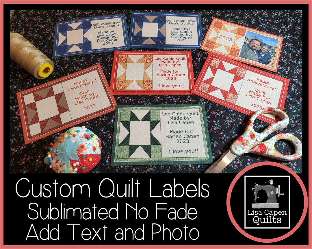 Star Custom Quilt Label - Handmade Sublimated Label - 6" X 4 ...