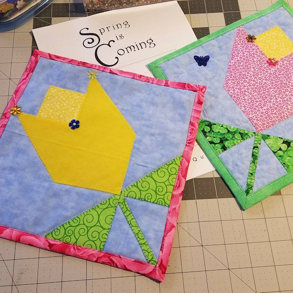 Mug Rug Patterns Lisa Capen - Etsy