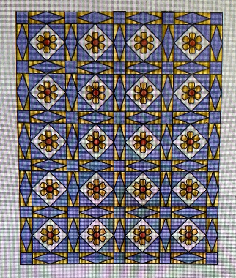 Daisy Days Quilt Pattern by Lisa Capen Quilts 4 Page PDF - Etsy