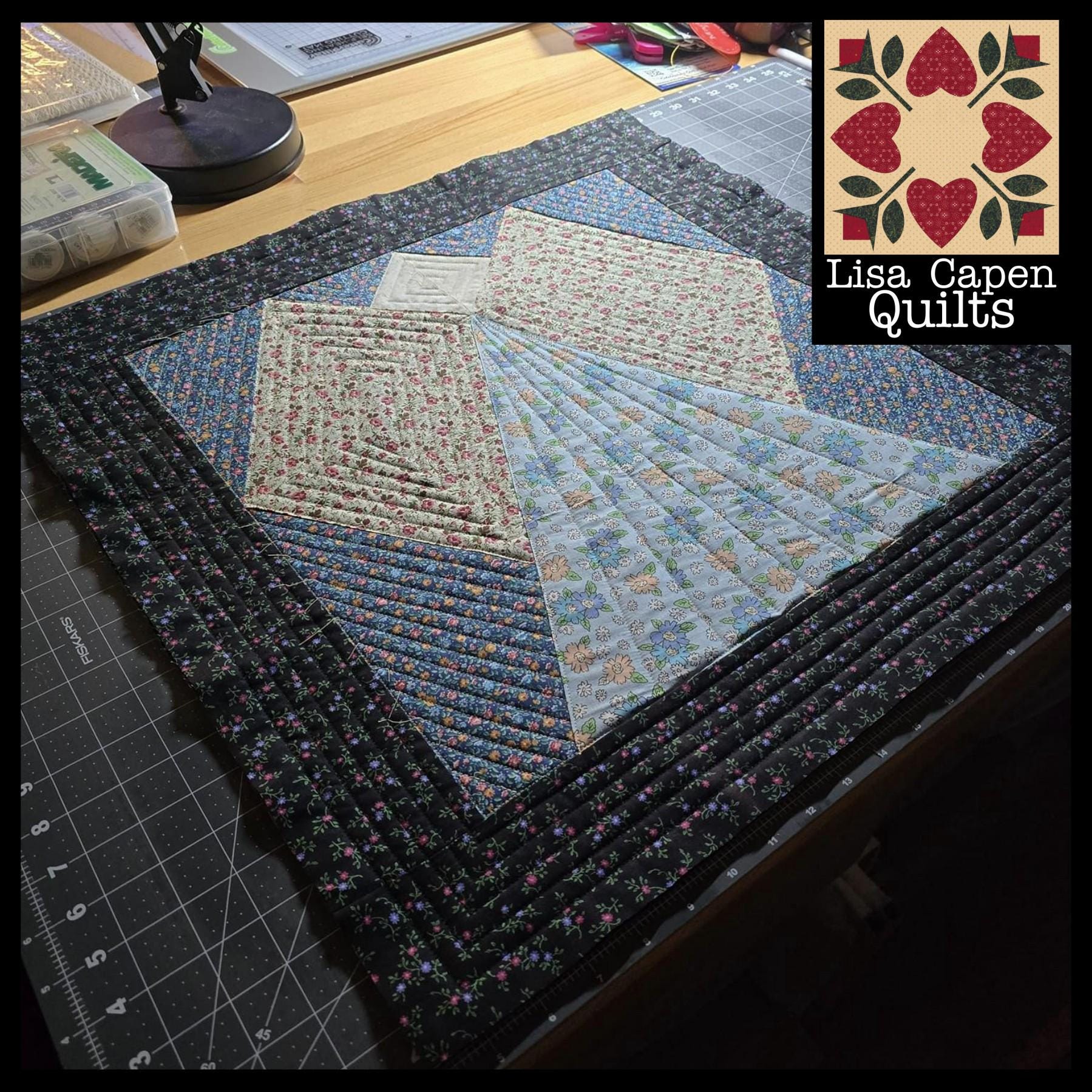 Angel Table Topper Mini Quilt in 2 Sizes - Paper Piecing Project ...