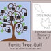 Family Tree Art Quilt Pattern With Included Svg's - Instant Download ...