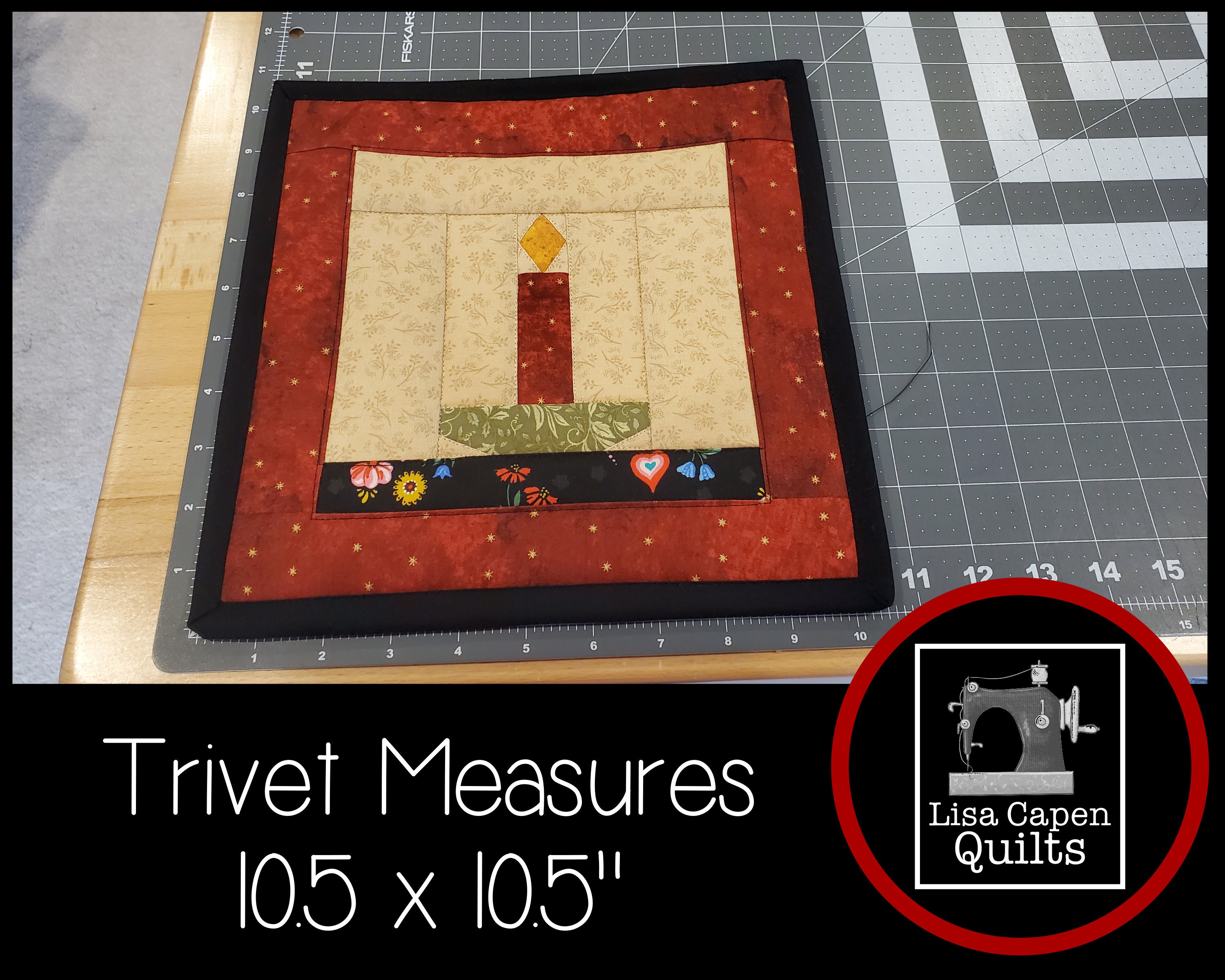 Candlestick Trivet Paper Piecing Pattern Fun Fast & Super - Etsy