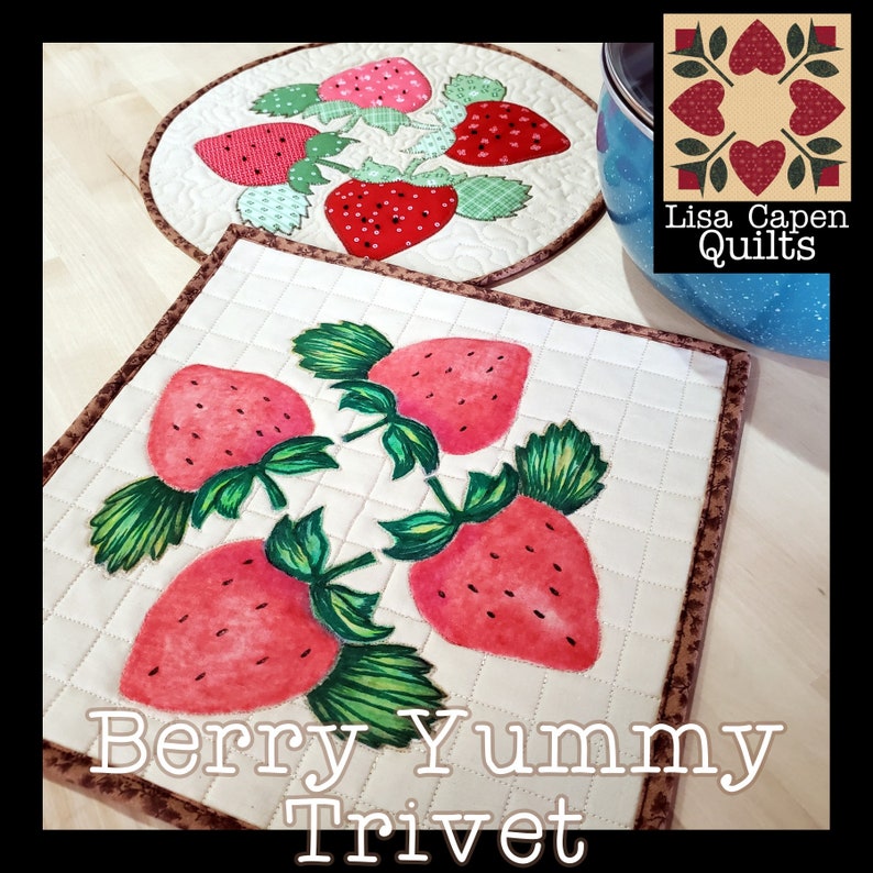 Berry Yummy Trivet/mini Quilt Pattern - Instant Download PDF and SVG ...