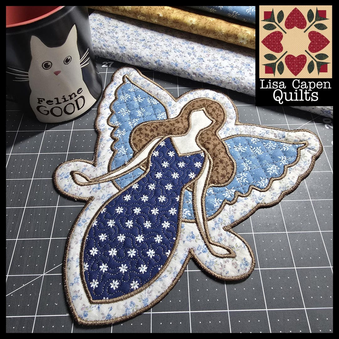 So Pretty Angel Mugrug Pattern PDF and SVG Instant Download by Lisa ...