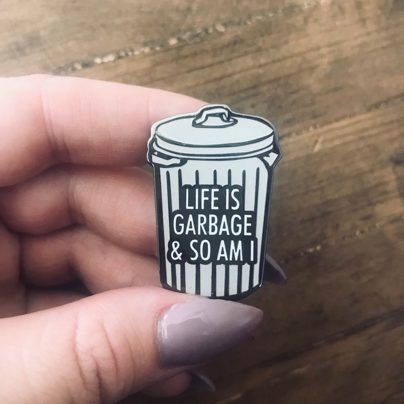 Garbage Enamel Pin | Etsy
