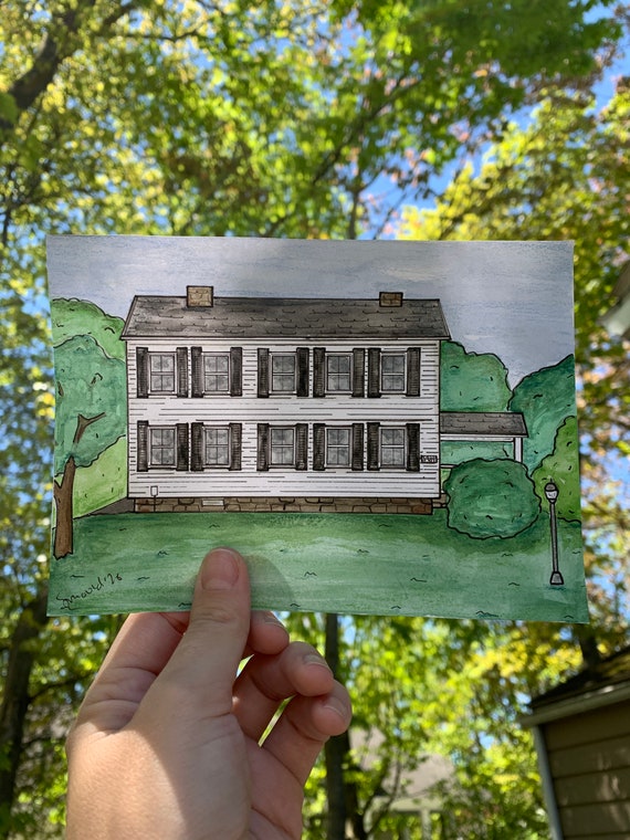 ABC House Print - Etsy