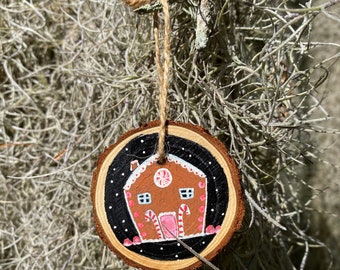 Personalized Hand Painted Gingerbread Girl Ornament - Etsy