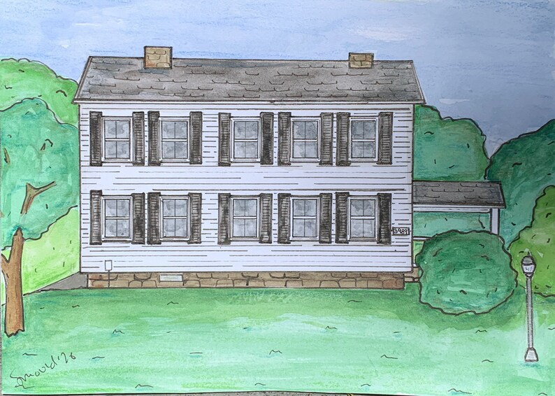 ABC House- Print - Etsy