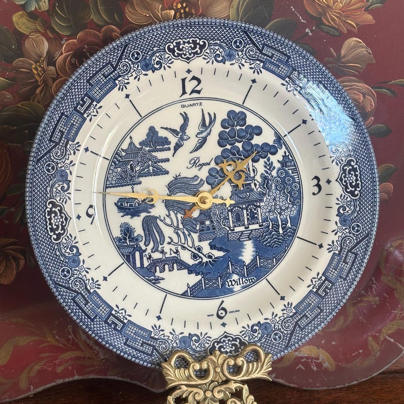Plate Wall Clock - Etsy