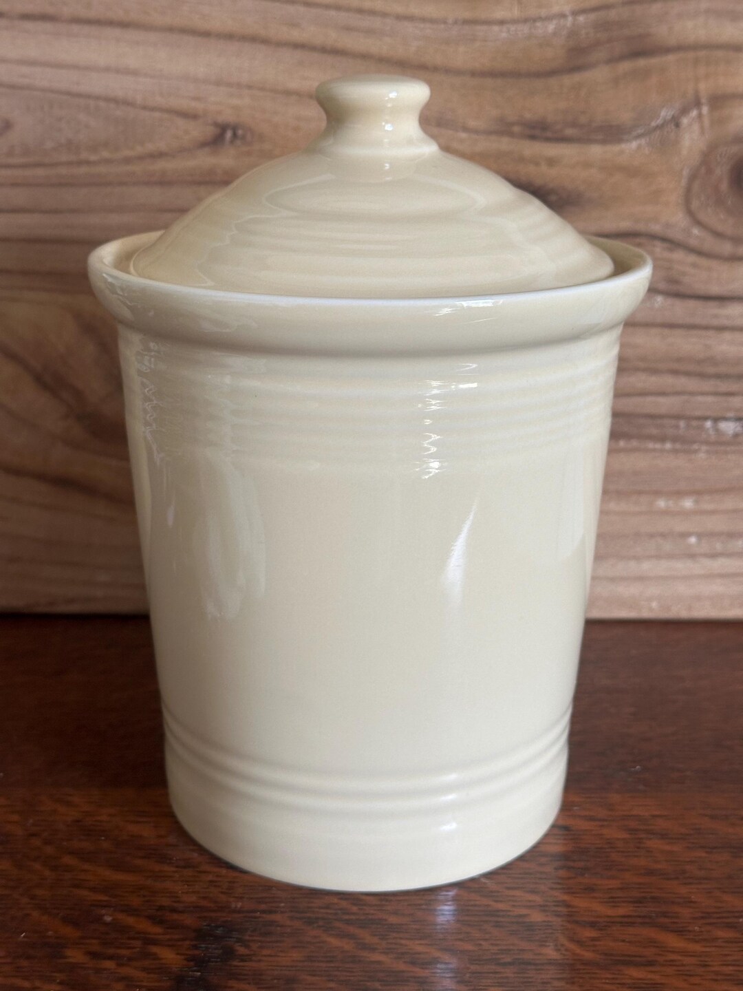 Fiesta Medium 2 Quart CANISTER - IVORY Fiestaware Kitchen Canister ...