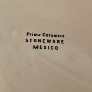 Vintage Pastel Floral Stoneware Ceramic Dinner Plate Mexico Rare Prima ...