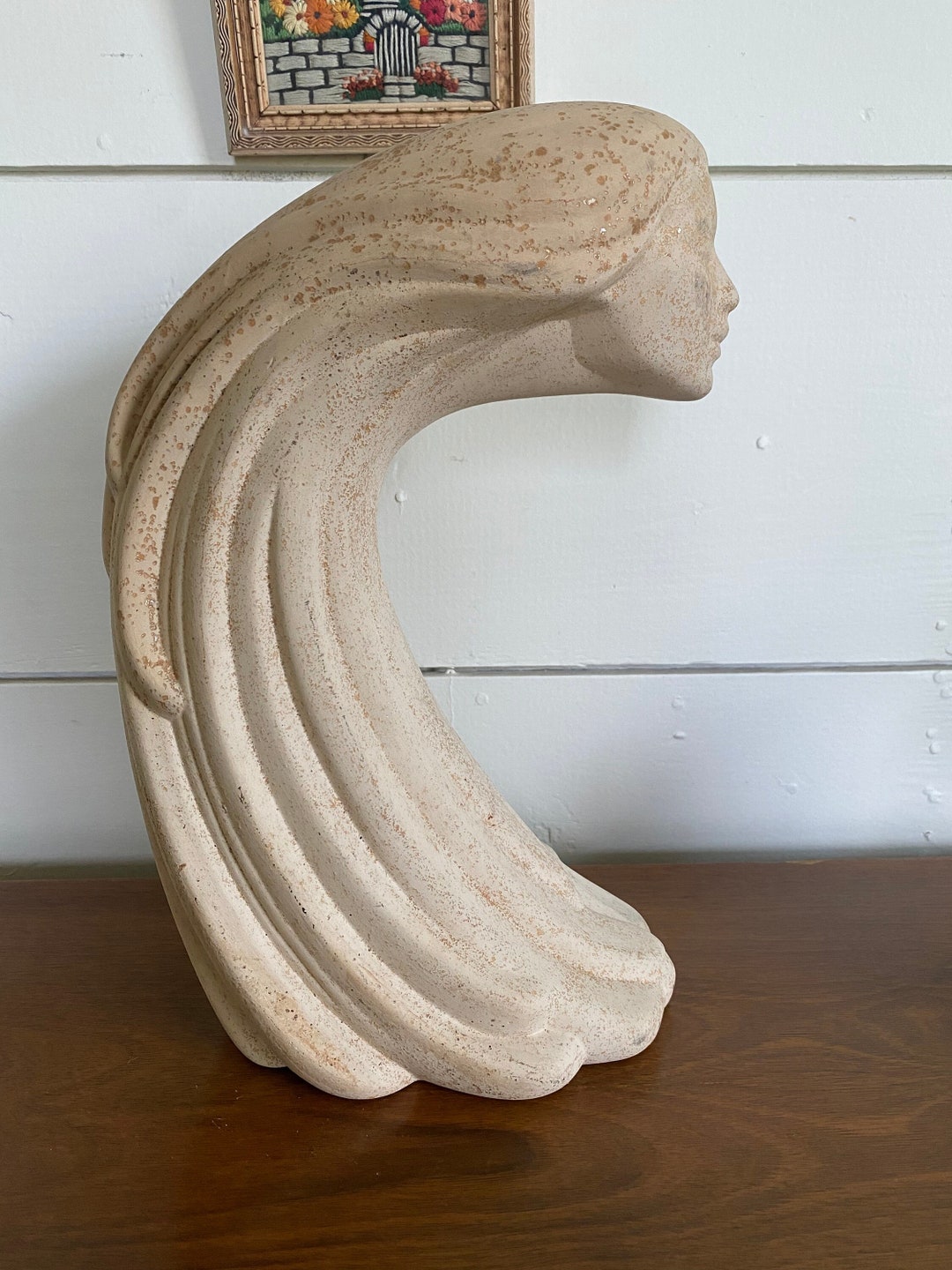 Vintage Ceramic Native American Wind Spirit Sculpture Indian Woman - Etsy