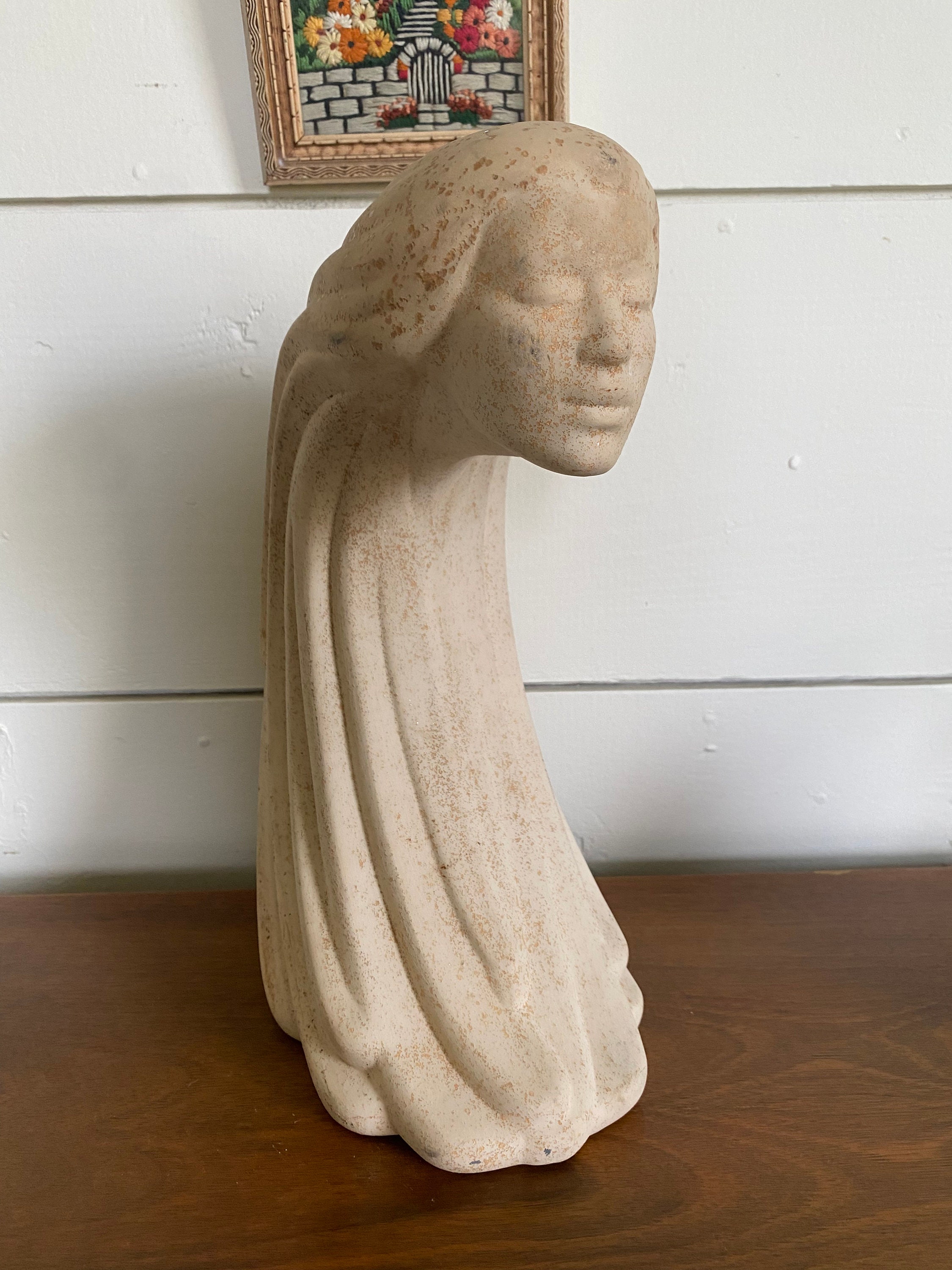 Vintage Ceramic Native American Wind Spirit Sculpture Indian Woman - Etsy
