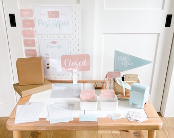 Post Office Dramatic Play Set, Printable Play, Pretend Play Kit ...