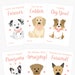 Pink & Red Puppy Dog Valentine's Printables - Etsy