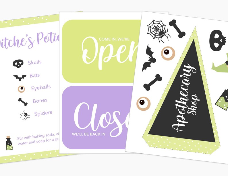 Witches Brew Potion Printable Dramatic Play Set and Sensory - Etsy