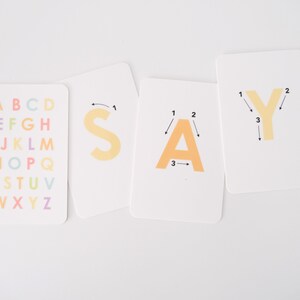Tracing Alphabet Flash Cards, Tactile Learning, Alphabet Flash Cards ...
