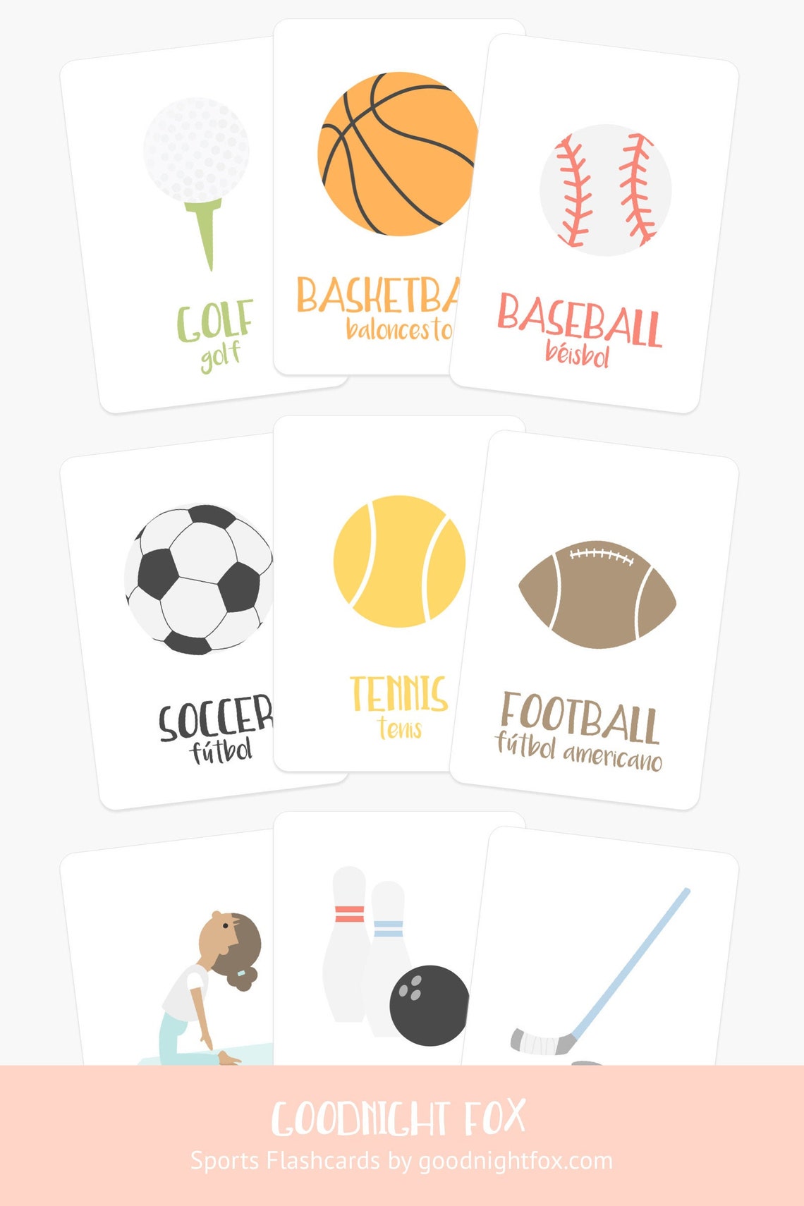 Sports Flashcards Learning Sports Basketball Toy Baseball - Etsy