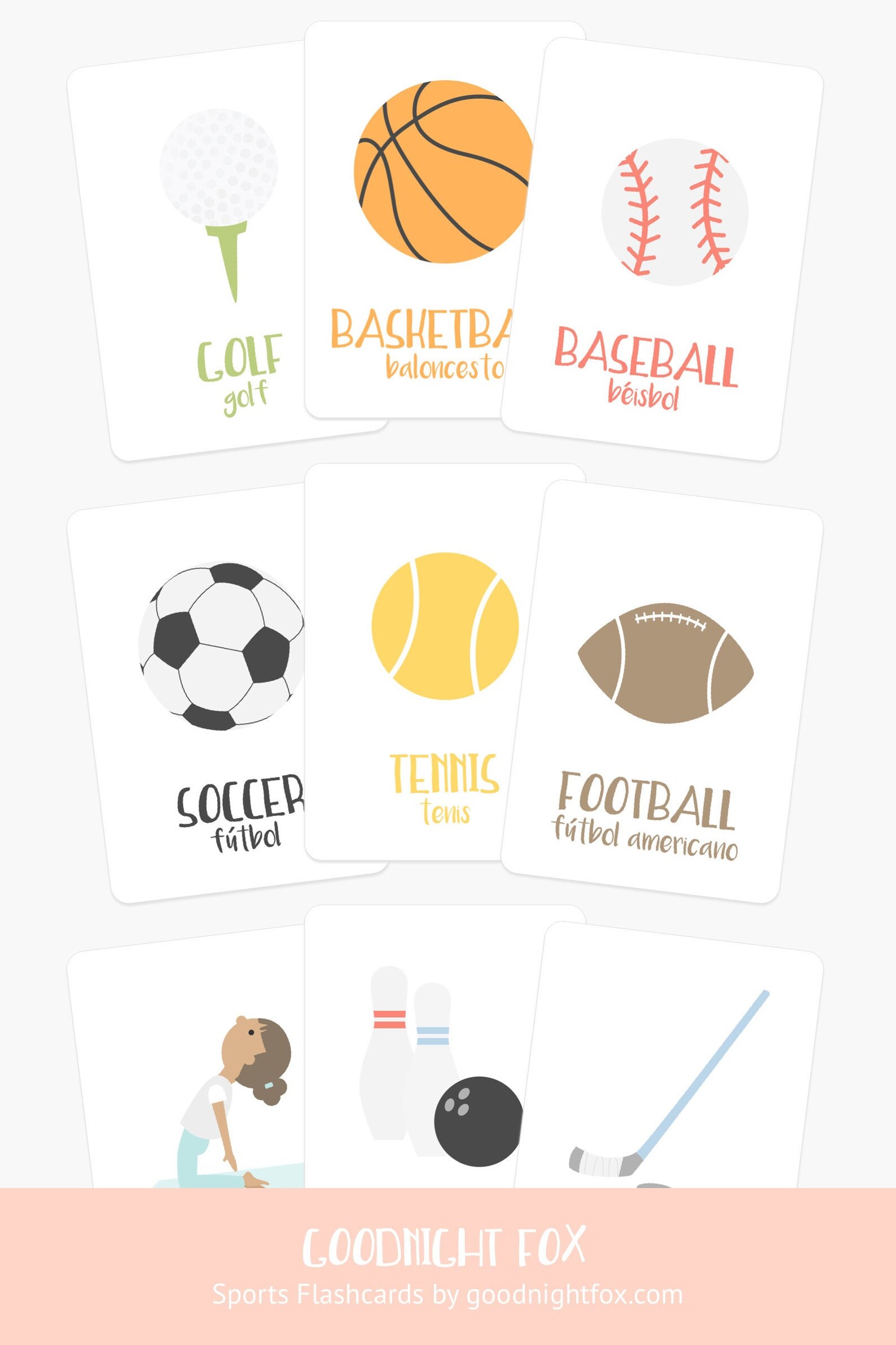Sports Flashcards Learning Sports Basketball Toy Baseball - Etsy