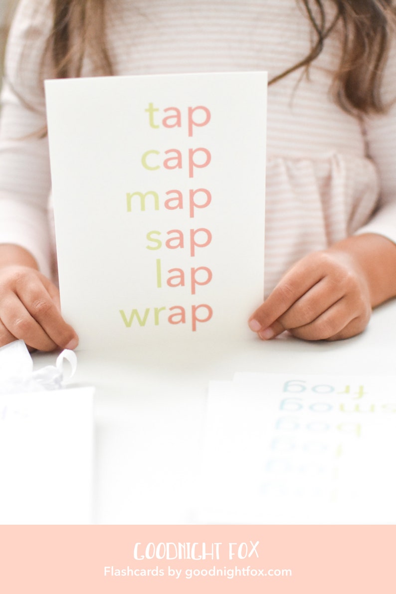 Rhyming Words Flash Cards Rhymesflash Cards Toddler - Etsy
