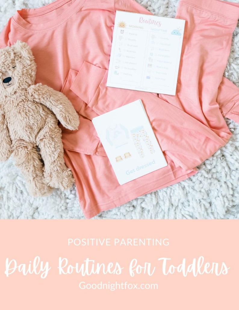 Routines Bundle: Checklist Notepad Flashcard Sets for Morning | Etsy