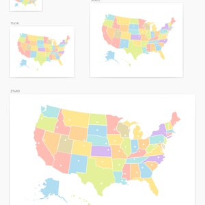 United States Printable Map, Playroom Printables, Montessori Art, Home ...