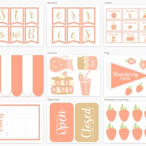 Strawberry Picking Printable Dramatic Play Set and Summer Sensory Bin ...
