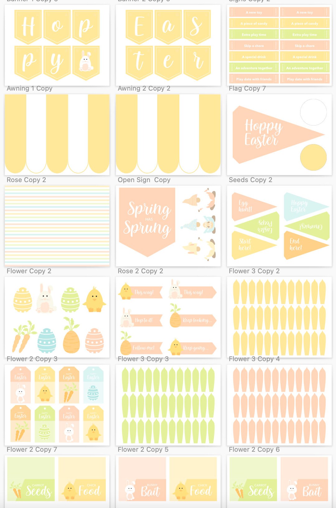 Easter Printable Dramatic Play Set and Playroom Decor Bundle - Etsy