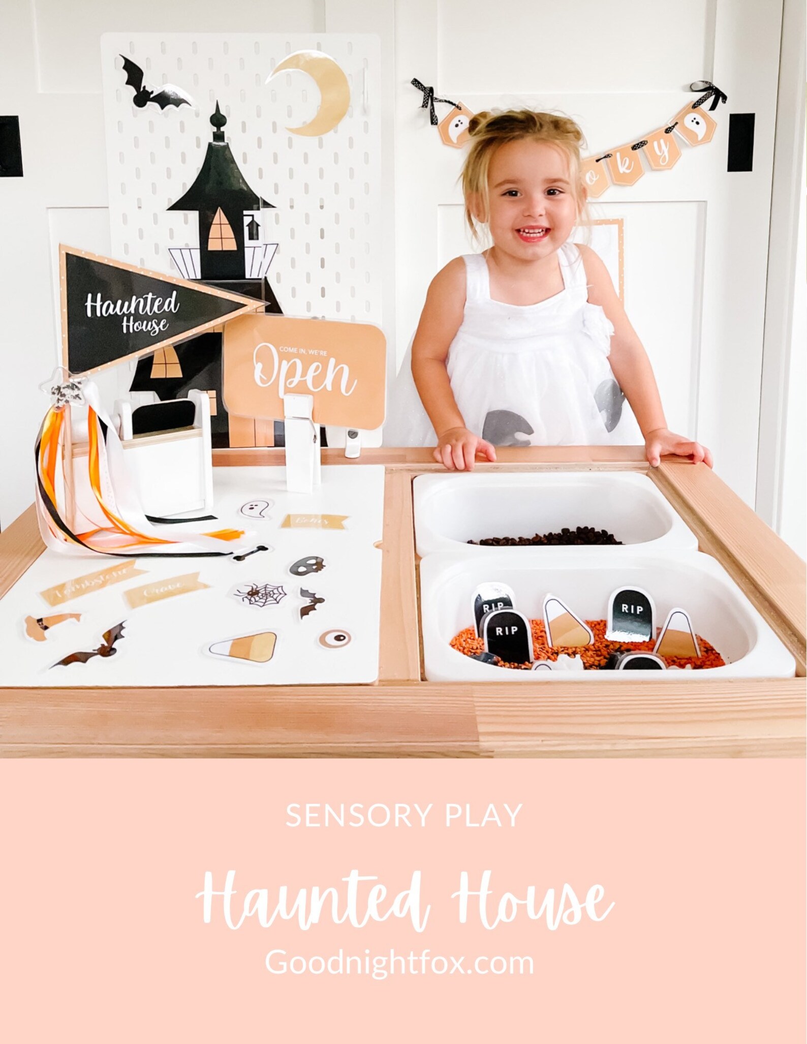 Haunted House Printable Dramatic Play Set, Halloween Sensory Bin (PDF ...