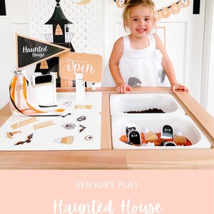 Haunted House Printable Dramatic Play Set and Sensory Bin Accessories ...
