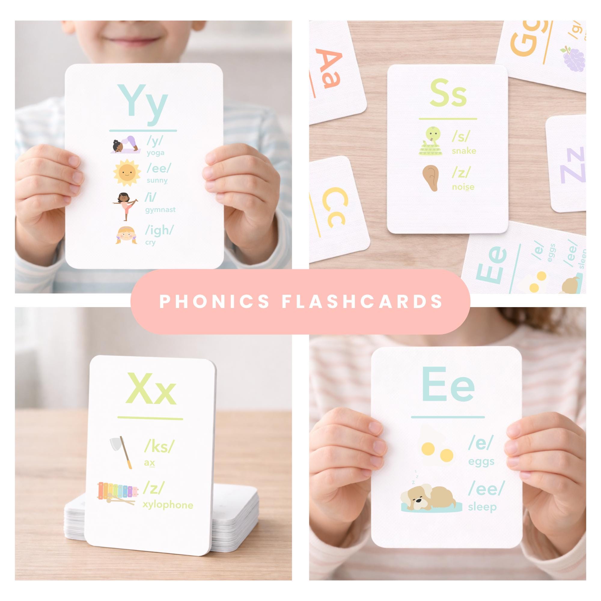 Phonics Flashcards | Letter Sounds Cards | Preschool Reading Skills ...