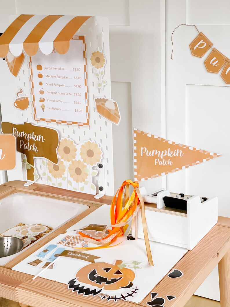 Pumpkin Patch Printable Dramatic Play Set and Sensory Bin - Etsy