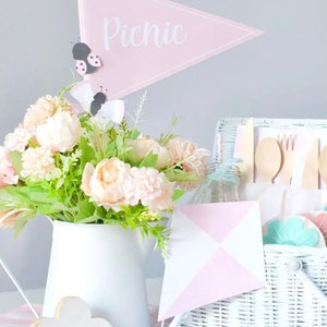 Picnic Printable Dramatic Play Set and Kite, Pinwheel, Playroom Decor ...