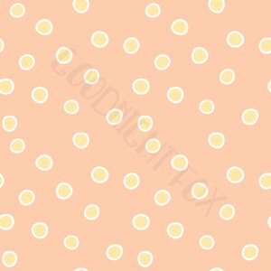 Peach Fabric Seamless Digital Pattern Design, Fabric Design File, Sweet ...