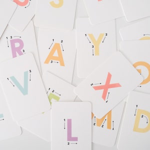 Tracing Alphabet Flash Cards, Tactile Learning, Alphabet Flash Cards ...