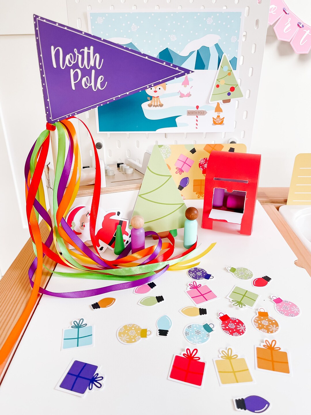 North Pole Printable Kit, Digital Download, Letter to Santa, Mail Kit ...