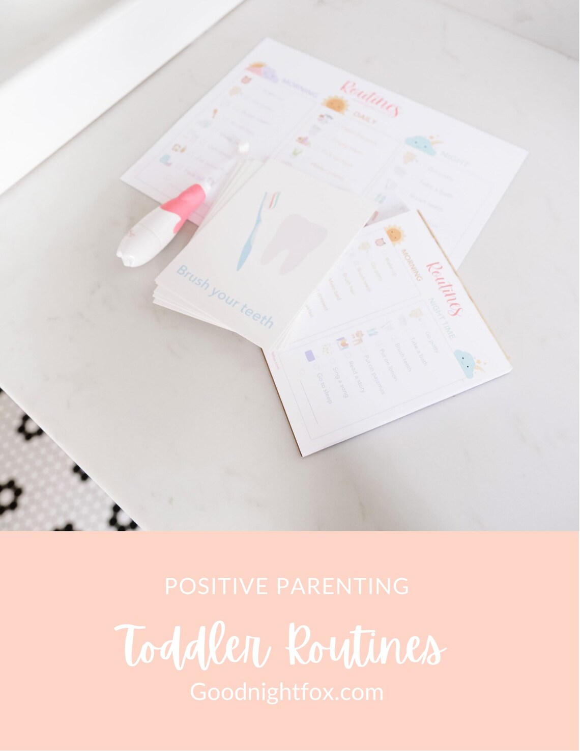 Routines Bundle: Checklist Notepad Flashcard Sets for Morning - Etsy