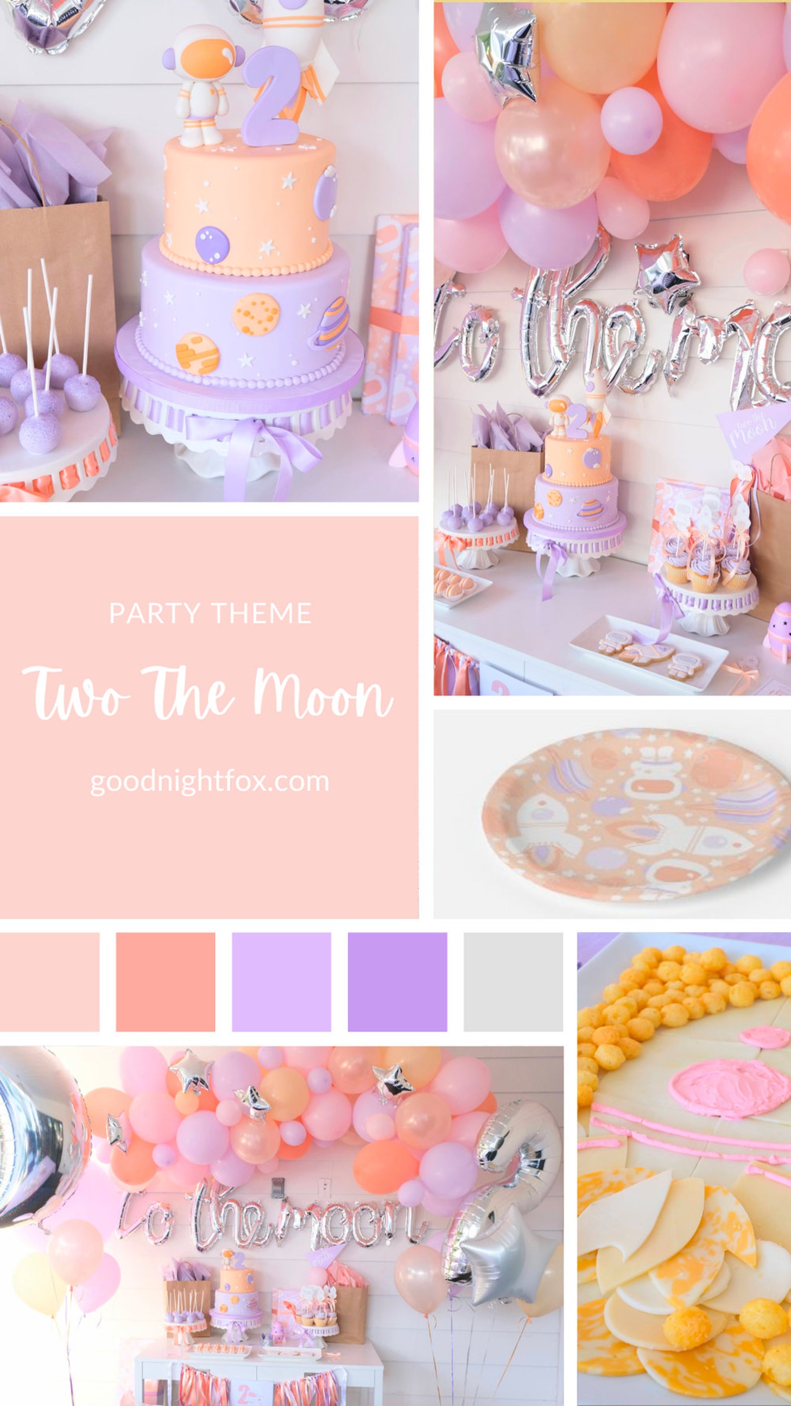 Two the Moon Second Birthday Party Printable Party Decorations - Etsy
