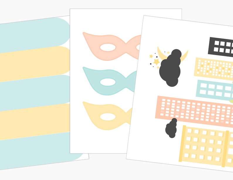 Super Hero Dramatic Play & Printable Worksheets - Etsy