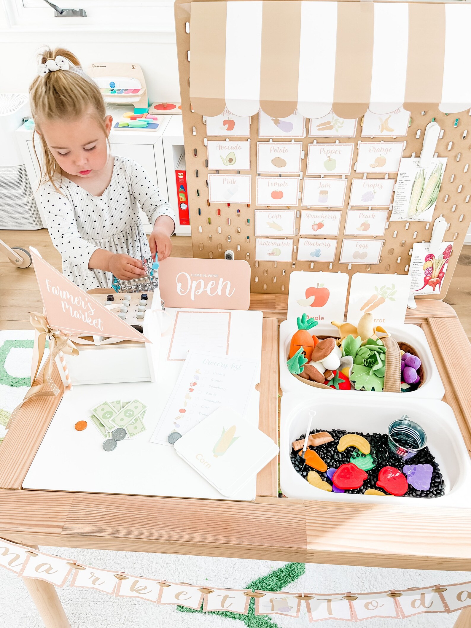 Farmer's Market Printable Dramatic Play Set - Etsy