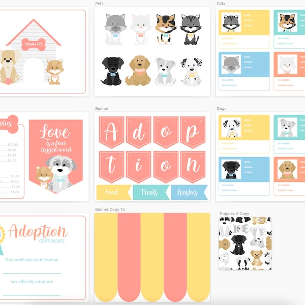 Printable Paper Doll PET SHOP Play Set- Pdf Instant Download- Puppy ...