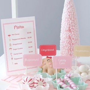 Hot Cocoa Pink & Red, Digital Download, Hot Chocolate Themed Winter ...