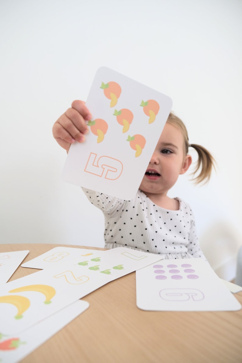 Counting Fruit Flash Cards, Homeschool Materials, Homeschool Flashcards ...