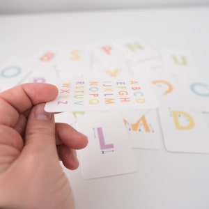 Tracing Alphabet Flash Cards, Tactile Learning, Alphabet Flash Cards ...
