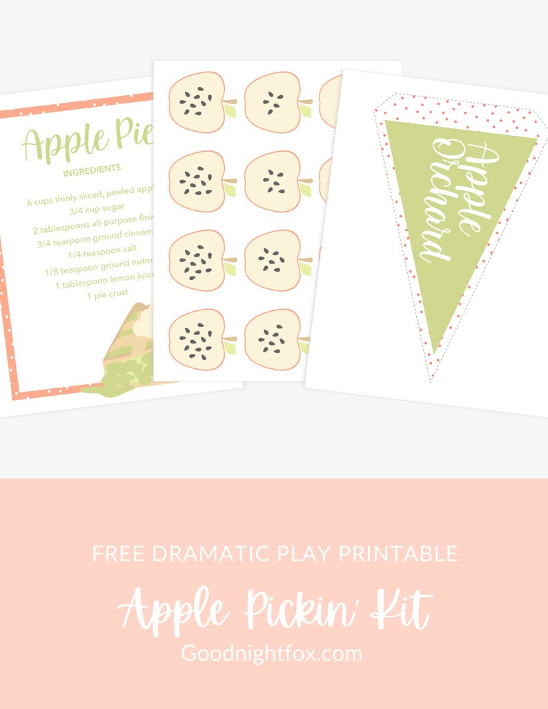 Apple Orchard Dramatic Play Printables, Printable Play, Printable ...