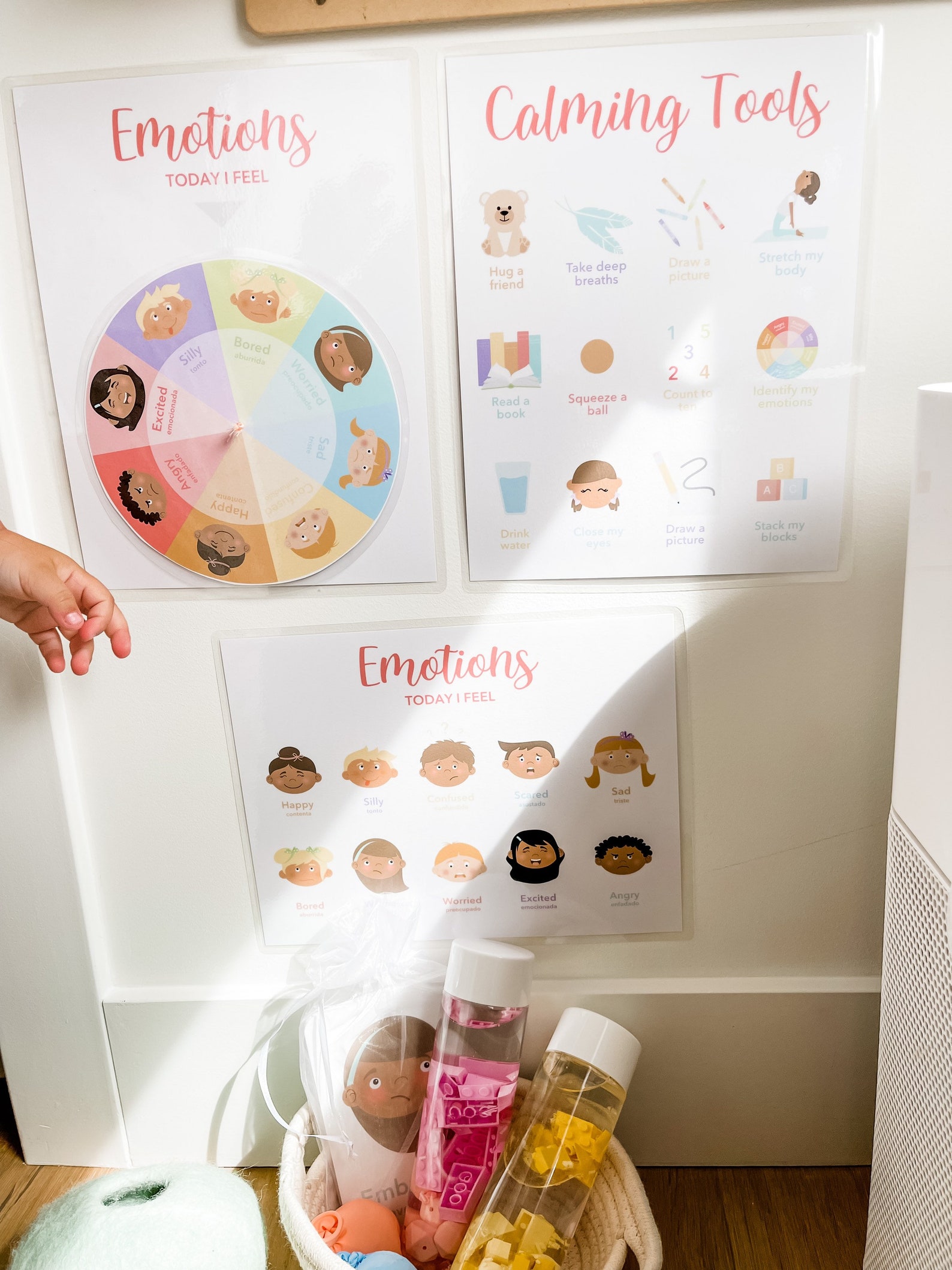 Emotions Poster Set of 3 for Your Playroom Calming Corner or - Etsy